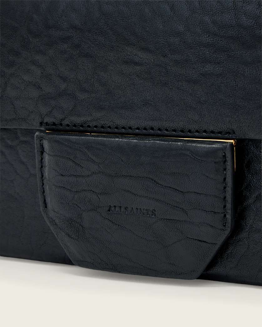 Ursa Grain Leather Pouch Black | ALLSAINTS FR